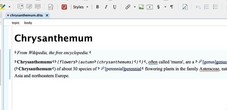 Use Toolbar Action to Insert a Figure with an Image Reference